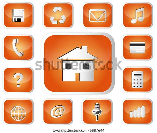 Glossary Icon Set Stock Vector (Royalty Free) 6887644 | Shutterstock