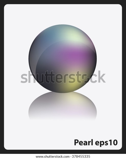 Glossy Ball Vector Illustration Isolated On Stock Vector (Royalty Free ...