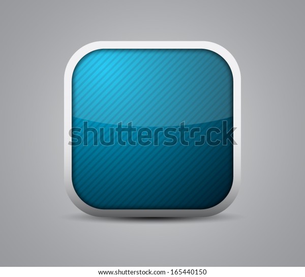 Glossy Button Icon Shiny Light Metallic Stock Vector (Royalty Free ...