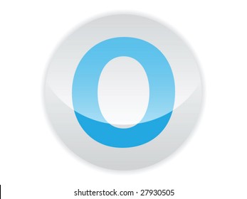 Glossy Button Letter O Stock Vector (Royalty Free) 27930505 | Shutterstock