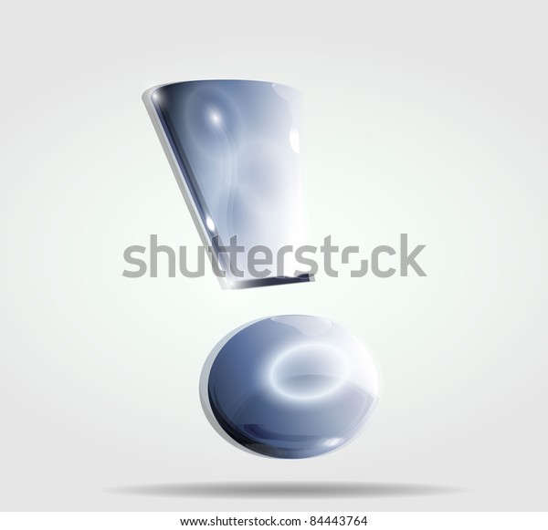 Glossy Exclamation Mark Vector Illustration Stock Vector (Royalty Free ...