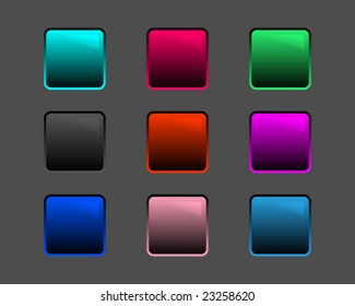 Glossy Icons Stock Vector (Royalty Free) 23258620 | Shutterstock