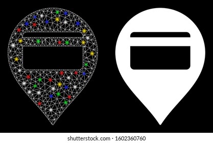 Glossy Mesh Credit Card Pointer Icon Stock Vector (Royalty Free ...