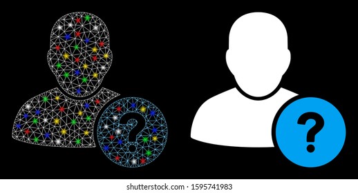Glossy Mesh User Status Icon Lightspot Stock Vector (Royalty Free ...