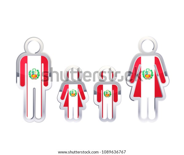 Glossy Metal Badge Icon Man Woman Stock Vector (Royalty Free ...