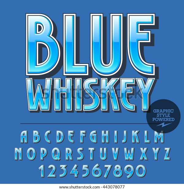 Glossy set of alphabet letters, numbers and punctuation symbols ...