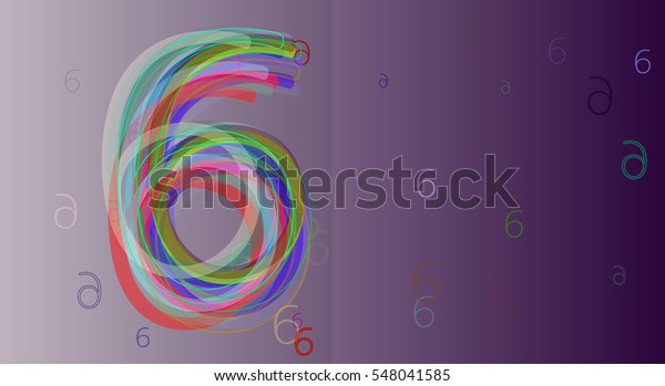 Glossy Wallpaper Abstract Number 6 Stock Vector (Royalty Free ...