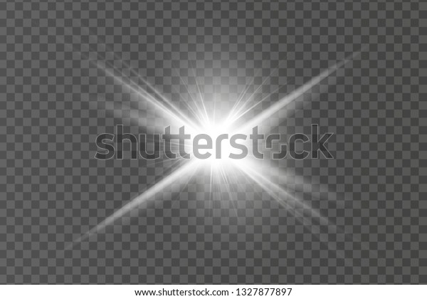 Glow Isolated White Light Effect Lens Stock Vector (Royalty Free ...