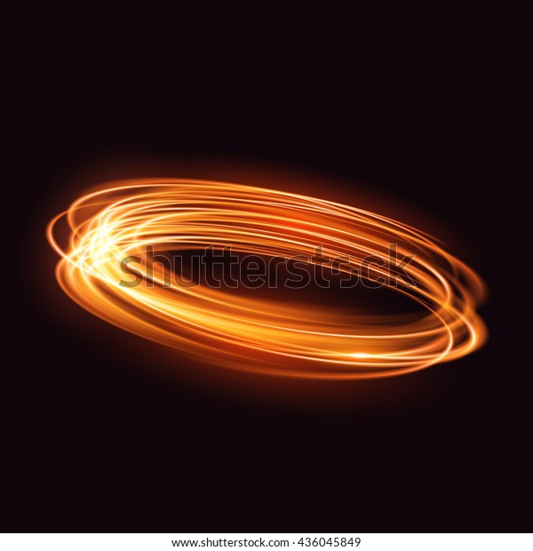 Glow Light Effect Swirl Trail Glowing Stock Vector (Royalty Free ...