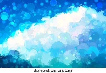 Glow Sky Brush Strokes Background Vector: vector de stock (libre de ...