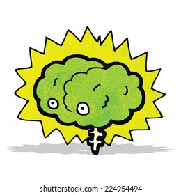 Glowing Brain Cartoon Stock Vector (Royalty Free) 224954494 | Shutterstock