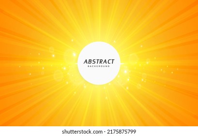 Glowing Center Light Rays Yellow Background Stock Vector (Royalty Free ...