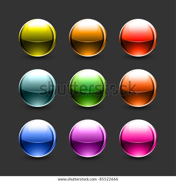 12 Indigo glassy sphere Gambar, Foto Stok & Vektor | Shutterstock