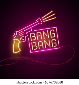 4,849 Neon Gun Images, Stock Photos & Vectors | Shutterstock