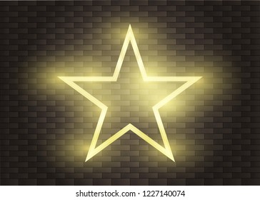 Glowing Star Vector Illustration Stock Vector (Royalty Free) 1227140074 ...