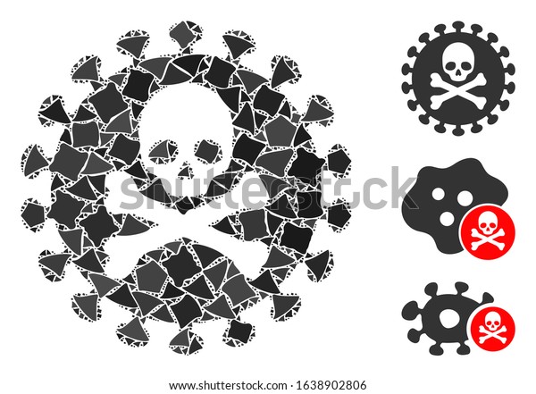 Glowing White Mesh Death Virus Sparkle Stock Vector (Royalty Free ...