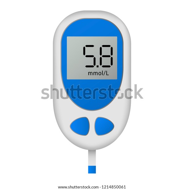 Glucometer Icon Realistic Illustration Glucometer Vector Stock Vector ...