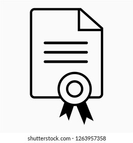 Glyph Certificate Pixel Perfect Vector Icon Stock Vector (Royalty Free) 1263957358 | Shutterstock