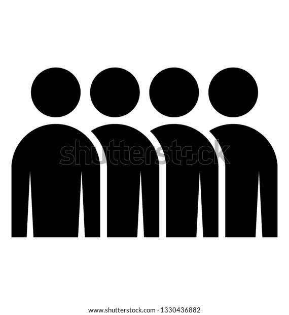 Glyph Icon User Group Symbol: เวกเตอร์สต็อก (ปลอดค่าลิขสิทธิ์ ...