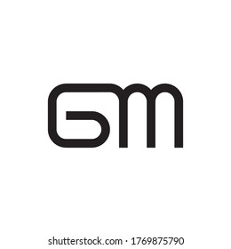 Gm Letter Logo Design Vector Stock Vector (Royalty Free) 1769875790 ...
