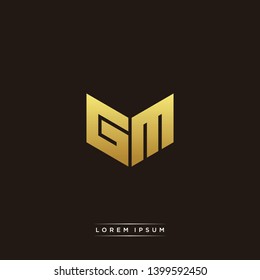 Gm Logo Letter Initial Logo Designs Stock Vector (Royalty Free ...