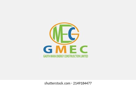 Gmec Construction Letters Logo Design Stock Vector (Royalty Free ...