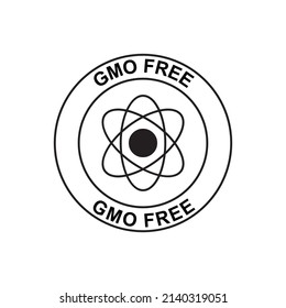 Gmo Free Label Icon Black Line Stock Vector (Royalty Free) 2140319051 ...