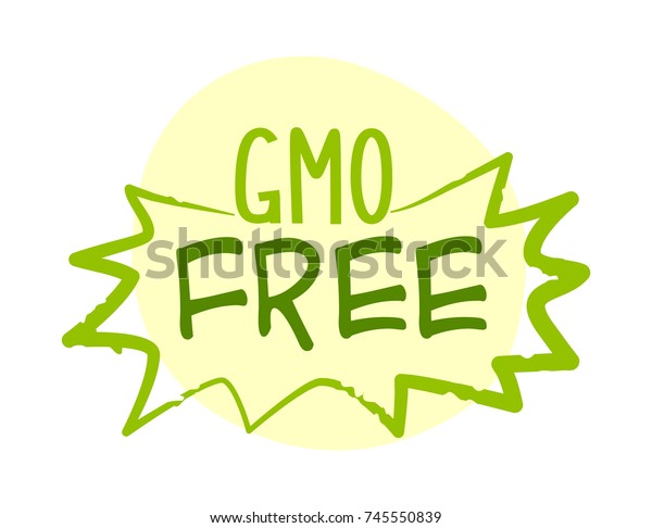 Gmo Free Sticker Vector Illustration Graphic Stock Vector (Royalty Free ...