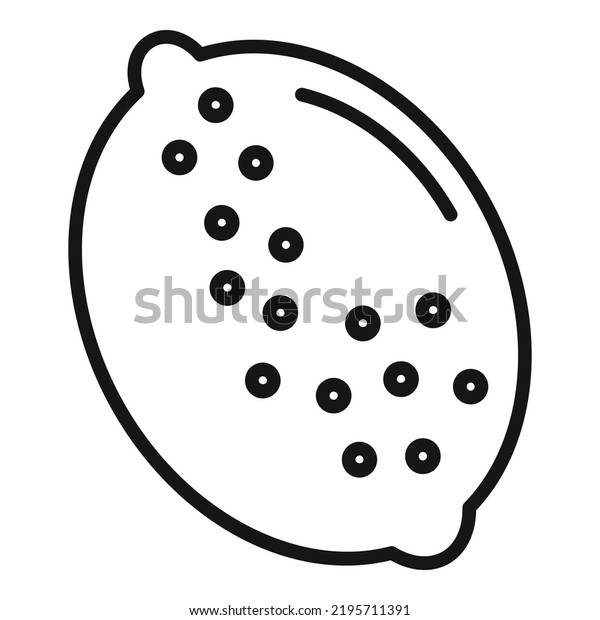 Gmo Lemon Icon Outline Vector Agriculture Stock Vector (Royalty Free ...