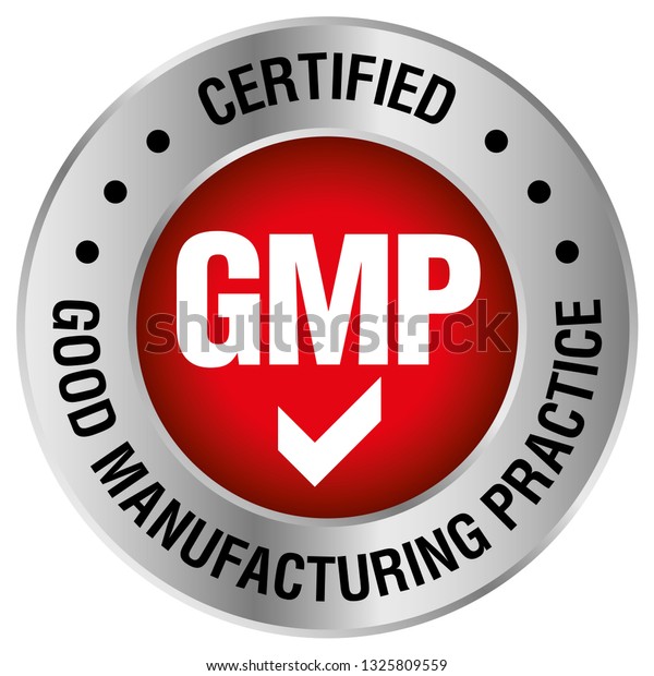Gmp Good Manufacturing Practice Certified Round Stock Vector (Royalty ...