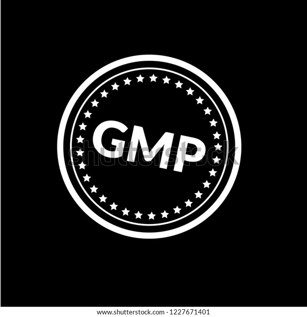 Gmp Good Manufacturing Practice Iconemblem Label: стоковая векторная ...