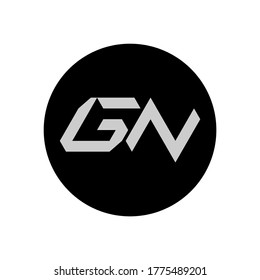 Gn Letter Logo Design Simple Style Stock Vector (Royalty Free ...