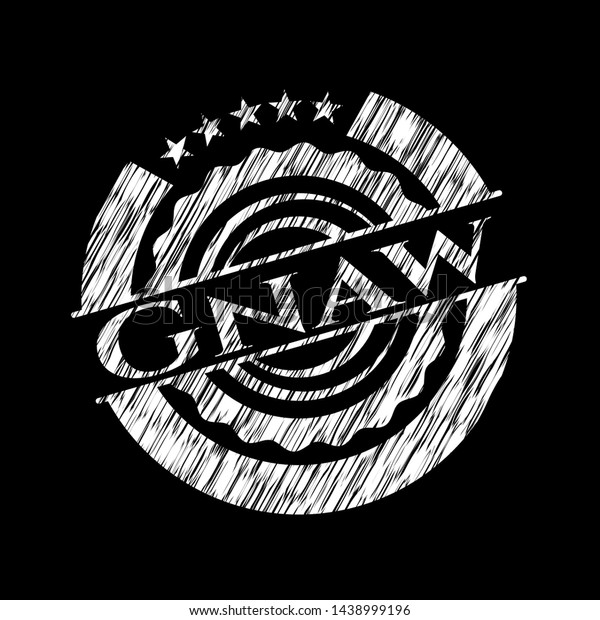 Gnaw Chalkboard Texture Vector Illustration Detailed Stock Vector ...