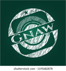 Gnaw On Blackboard Stock Vector (Royalty Free) 1195682878 | Shutterstock