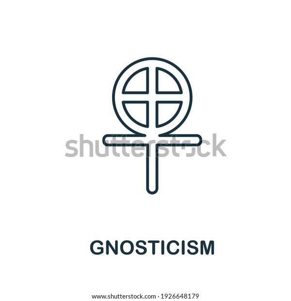Gnosticism Icon Simple Element Religion Collection Stock Vector ...