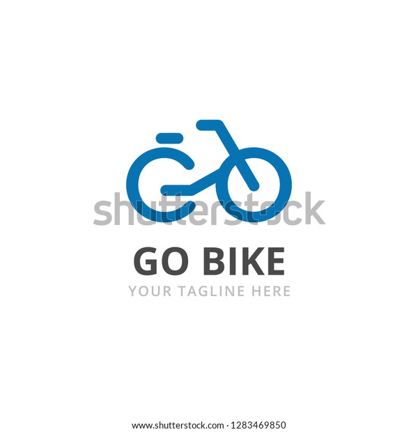 Go Bike Logo Template Stock Vector (Royalty Free) 1283469850