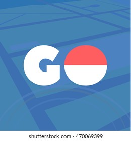 Go Colored Text On Blue Abstract Stock Vector (Royalty Free) 470069399 ...
