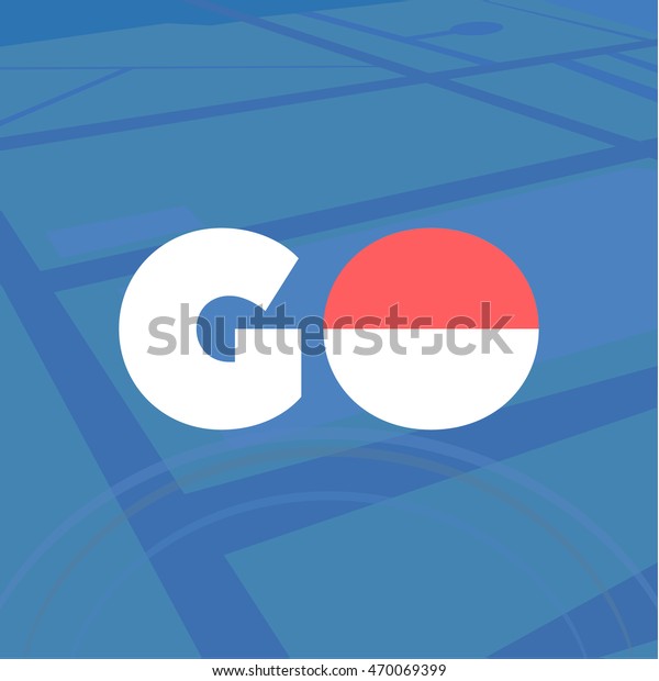 Go Colored Text On Blue Abstract Stock Vector (Royalty Free) 470069399 ...