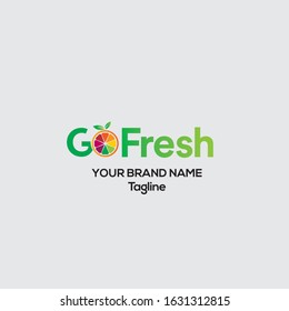 Go Fresh Vector Logo Design Stock Vector (Royalty Free) 1631312815 ...