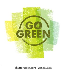 Go Green Creative Eco Vector Design Stock Vector (Royalty Free ...