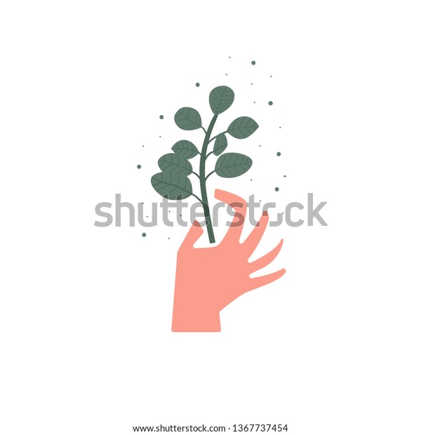 Go Green Illustration Design Vector Hand Stock Vector (Royalty Free ...