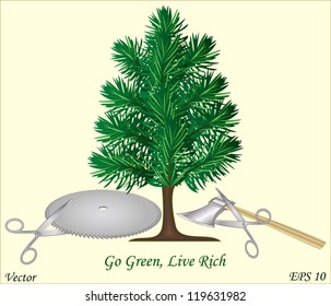 Go Green Live Rich Stock Vector (Royalty Free) 119631982 | Shutterstock