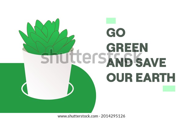 Go Green Save Our Earth Stock Vector (Royalty Free) 2014295126 ...