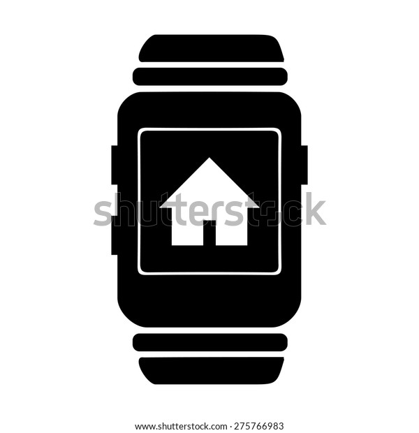Go Home Icon On Smart Watch Stock Vector (Royalty Free) 275766983 ...