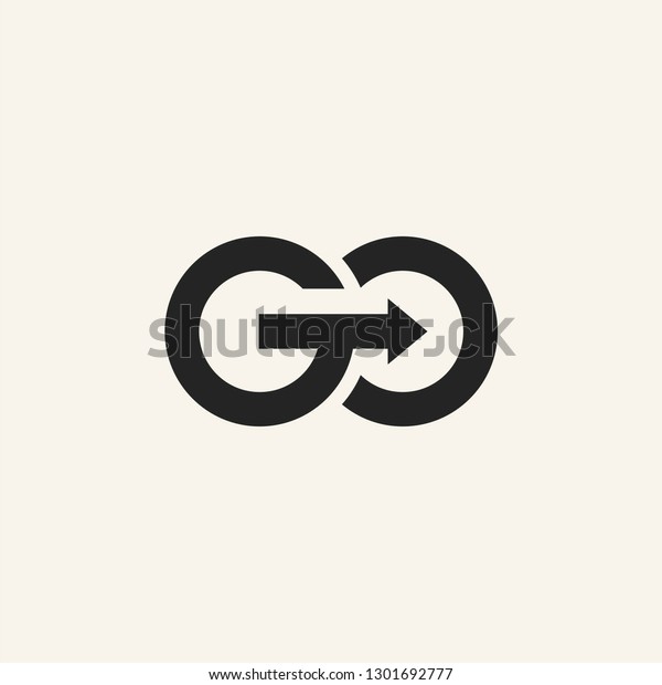 Go Letter Logo Vector Icon Illustration Stock Vector (Royalty Free ...