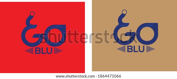 Go Logo Arabic Gain Letterblue Color Stock Vector (Royalty Free ...