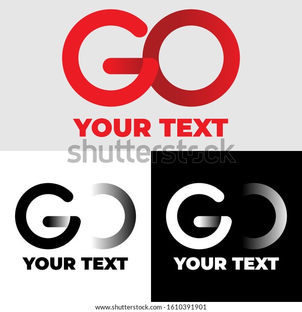 Go Logo Vector Any Colour Stock Vector (Royalty Free) 1610391901 ...