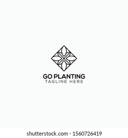 Go Planting Logo Vector Concept Mandala Stock Vector (Royalty Free ...