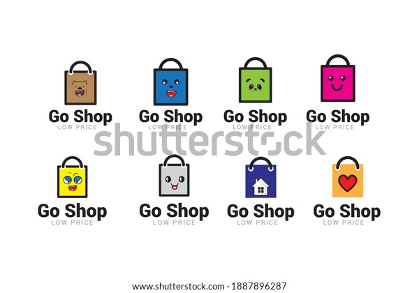 Go Shop Logo Icon Vector Template Stock Vector (Royalty Free ...