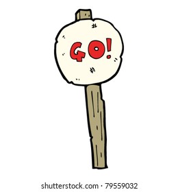 Cartoon Go Symbol Stock Illustration 136809272